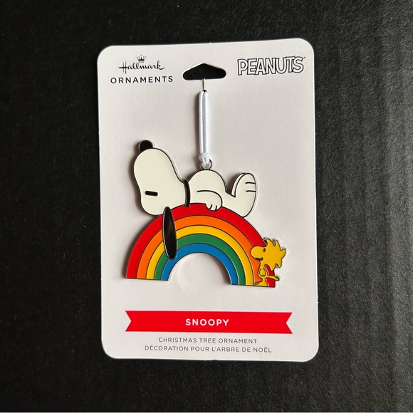 Hallmark | Holiday | Peanuts Snoopy Hallmark Christmas Ornament Rainbow ...